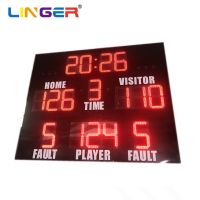 Quality 300mm Digit Height Led Basketball Scoreboard 2500mm X 3000mm for sale