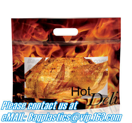 Quality Hot chicken bags, Polypropylene Pouches, rotisserie chicken bags, Stand up Pouches for sale