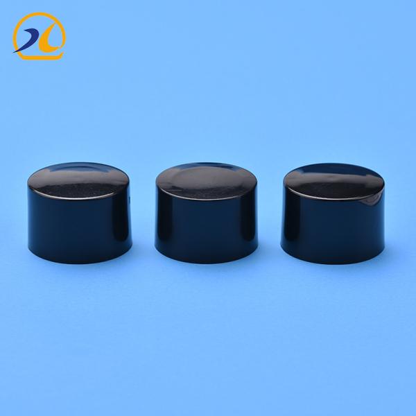 Quality Black 20mm Screw Cap , Smooth Closure Plastic Bottle Lid for sale