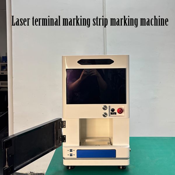 Quality Laser Marking Machine laser metal marking machine Terminal Strip White Strip Digital Plate Plastic Identification Marking Strip Engraving Industrial Printing and Marking Machine for sale