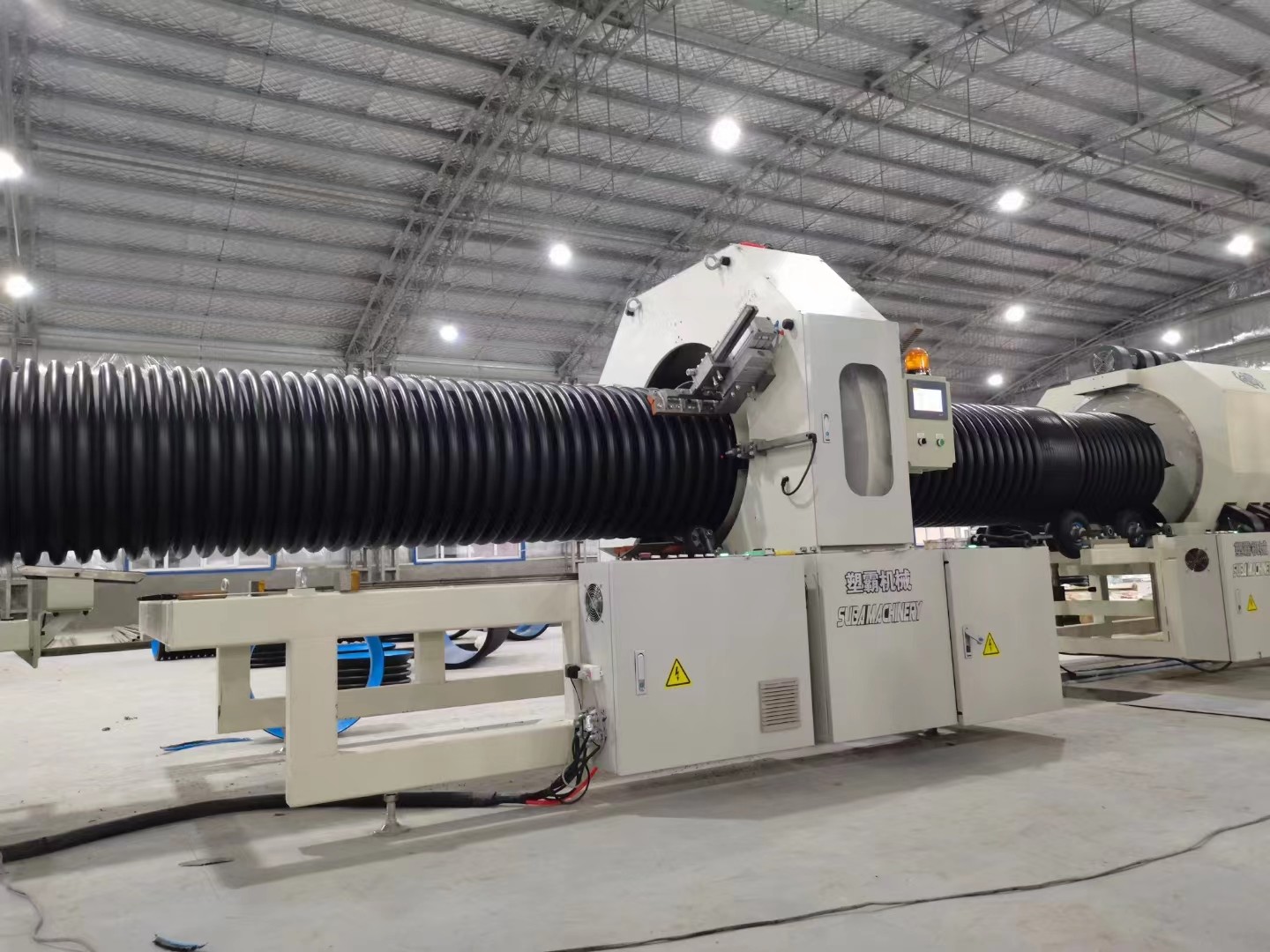 Quality High Speed HDPE PP Plastic Corrugated Pipe Extrusion Line Fully Automatic For for sale