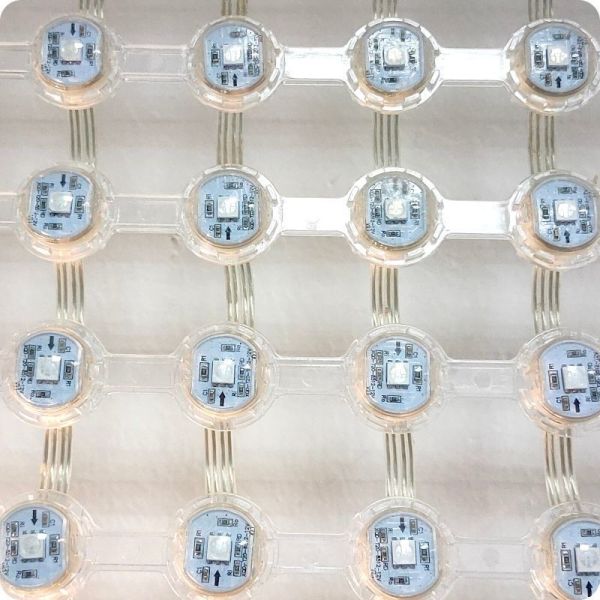 Quality Touch Screen LED Mesh Screen Multi Function Intelligent Full Color Ip65 for sale