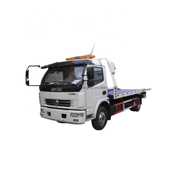 Quality Dongfeng Flatbed Wrecker Small Tow Truck with 110 Kw Engine Power 7500X2300X2500 mm for sale
