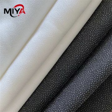 Quality Woven Clothing Polyester Fusible Interlining Plain Weave for sale
