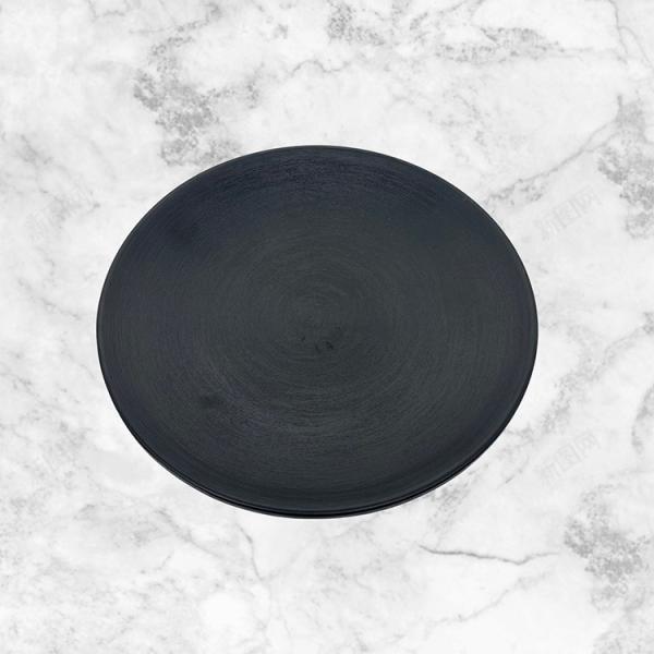 Quality Cafeterias Black Melamine Salad Plate Durable Imitation Porcelain for sale