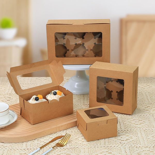 Quality Food Grade Windowed Cake Boxes with Customized Design and Shape for sale