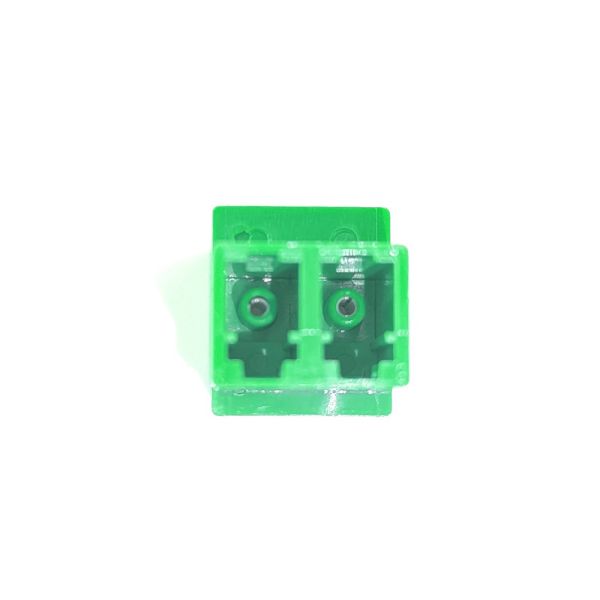 Quality Green Earless Duplex B LC APC Optic Fiber Adapter For FTTH Applications for sale