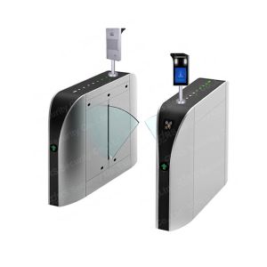 Quality Automatic Flap Barrier Turnstile With RFID Card Fingerprint Face Recognition Bar for sale