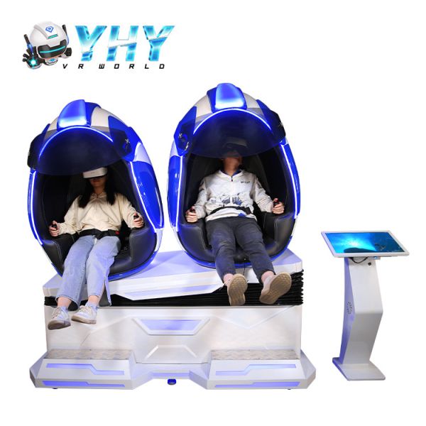 Quality 2 Seats Virtual Reality Game Machine Motion Simulator 9D Vr Egg Chair for sale
