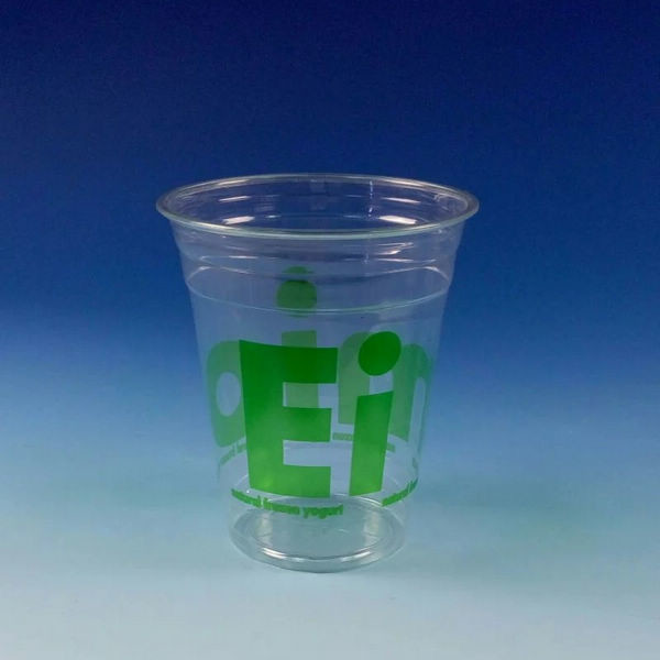 Quality 24oz Pet Beverage Disposable Drinking Cup Plastic Cups With Lids Recyclable for sale