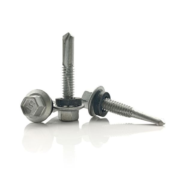 Quality Steel Hex EPDM Rubber Washer Head Self Tapping Screw Corrosion Resistant for sale