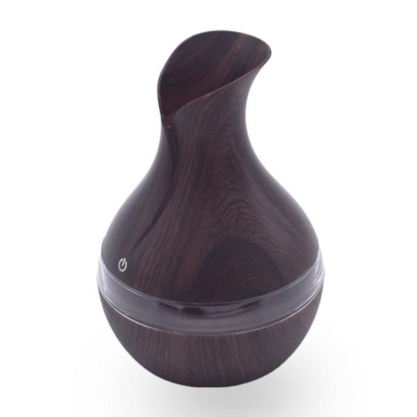 Quality Compact 300ml Wood Flower Vase Design Ultrasonic Humidifier Diffuser for Home for sale