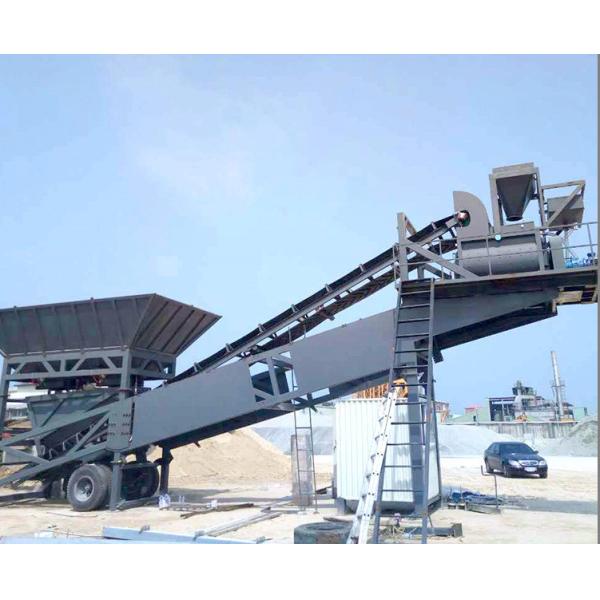 Quality YHZS50 Concrete Batching Mixing Plant Station XDEM Mobile 3800mm for sale