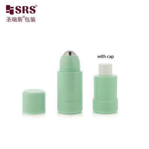 Quality PP PCR Refillable Roll On Bottle 50ml 75ml for Deodorant and Skincare for sale