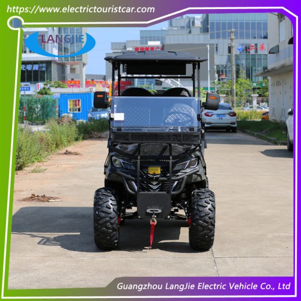 Quality 2+2 Seater Lifted Club Car Electric Battery Golf Buggy Hunting Cart With DOT for sale