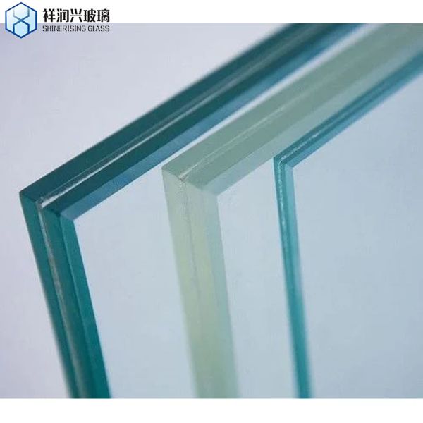 Quality 6.38mm Clear Laminated Glass with Decorative Function Colored Safety Laminated for sale