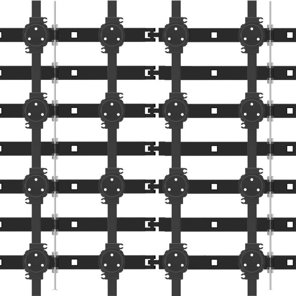 Quality DC12V LED Pixel Screen RGB Grid Screen For Landscape Bridge for sale