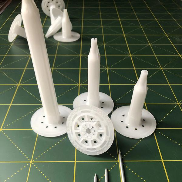 Quality Customizable White Spiral Shank Insulation Anchor For Securely Attaching Boards To Walls for sale