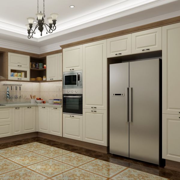 Quality Contemporary Readymade Kitchen Pantry Cabinets Eco Friendly MDF White for sale