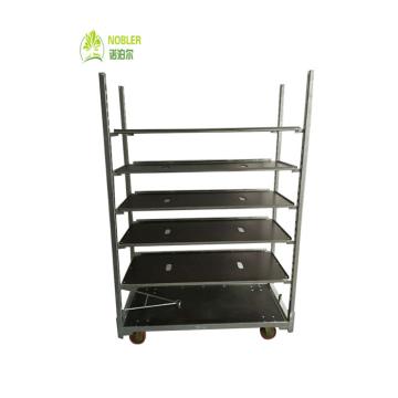 Quality Hand Flower Danish Container Cart Hot Galvanizing RUBBER Wheel for sale
