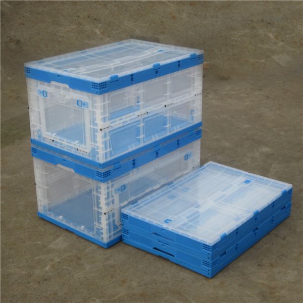 Quality Collapsible Foldable Plastic Box , Plastic Storage Containers Easy Taking for sale