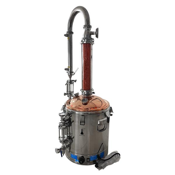 Quality Essential Oil Extractor Distillation Vacuum Steam Stainless Steel 25L for sale