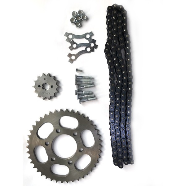 Quality Deep Pattern Design Motorcycle Chain and Sprocket for Nigeria's Motorcycle Industry for sale