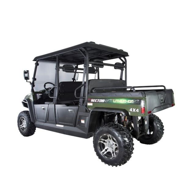 Quality 72v Electric Side by Side UTV 4 Seater Driving Type 4WD Differential Lock for sale
