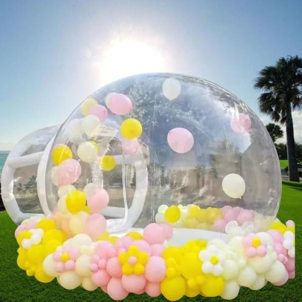 Quality Inflatable Snow Globe Bubble House with Accessory Repair Kit and Customized Color for sale