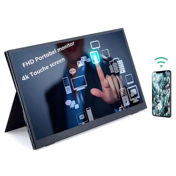 Quality Fhd Ips LCD External Laptop Screen Portable Hd-Mi Wireless Wifi 15.6 Inch Support Type-C USB for sale