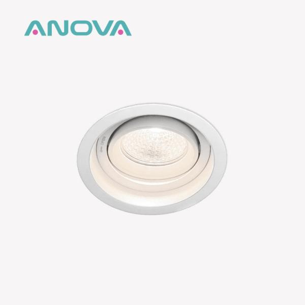 Quality Commercial Recessed Spotlight Frame 75mm Cut-Out GU10/MR16 Aluminum Anti-Glare Design for sale