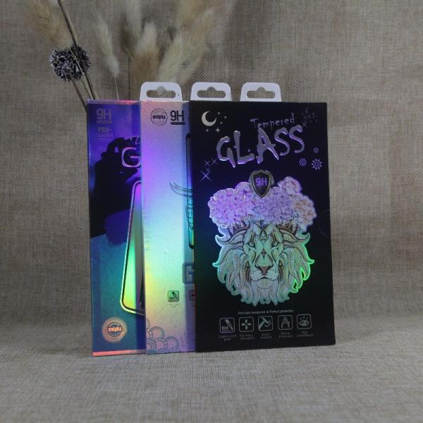 Quality High Quality Custom Coated Paper Box Phone Glass Screen Protector Packaging Box for sale