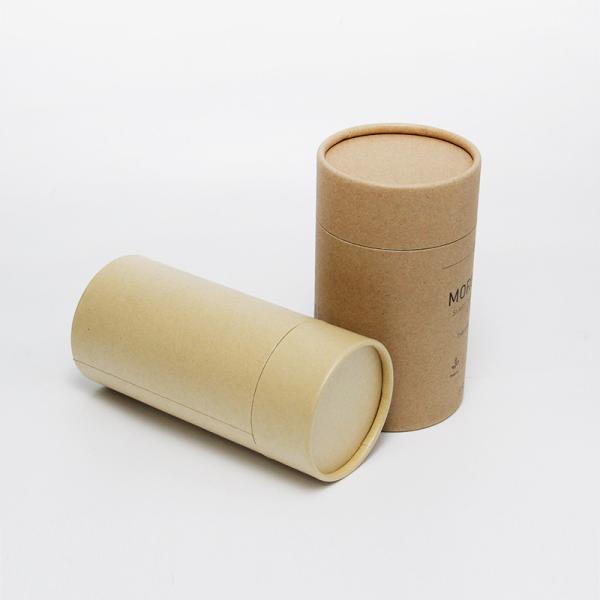 Quality Custom Printed Cylinder Kraft Paper Tube Recyclable Tea Packaging Containers for sale