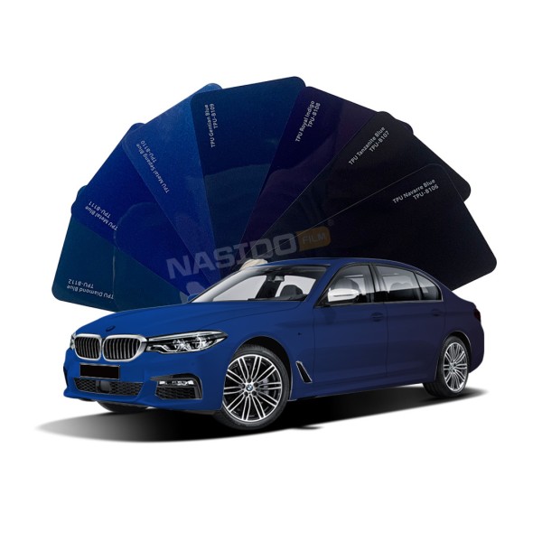 Quality NASIDO Blue Series TPU Color Wrap Film for Car Paint Protection Heat Insulation for sale