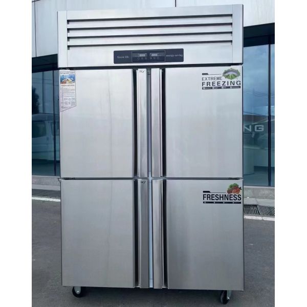 Quality 220V-240V/50HZ(60HZ)  Stainless Steel Vertical Upright Freezer Refrigerator for Kitchen for sale