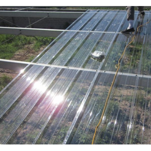 1.5mm Polycarbonate Corrugated Sheet High Strength Cost Effective Clear ...