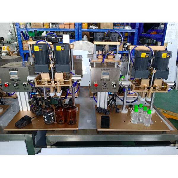 Quality 6kg/Cm2 Glass Semi 80w Automatic Bottle Capping Machine for sale