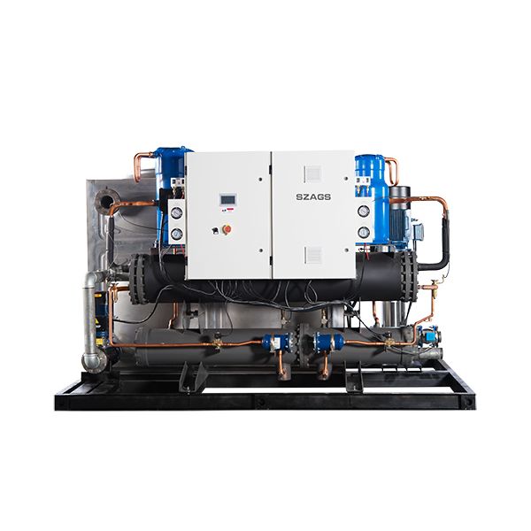 Quality 180 Ton Water Cooled Central Chiller 180hp Water Cooled Screw Chiller for sale