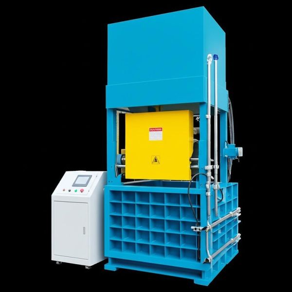 Quality Hydraulic Vertical Press Baler 30t with Emergency Stop Button for sale