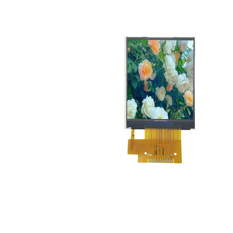 0.96 Inch TFT Display side view highlighting thin profile and FPC connector