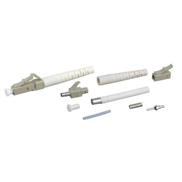 Quality LC Duplex 3.0mm Fiber Optic Connector with 45degree Bent Boot for sale