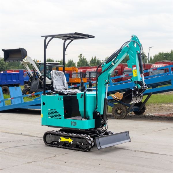Quality PC10 Euro5 Hightop Mini Excavator Machine With Roll Over Protection System for sale