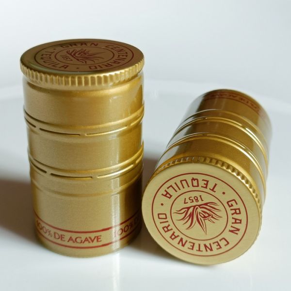 Quality Twist Lock Aluminum Wine Bottle Caps 28mm Aluminium Screw Cap Non Refillable for sale