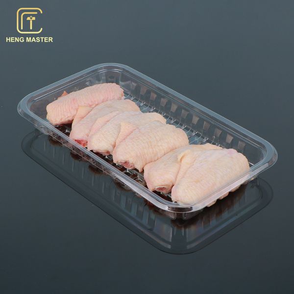 Quality Food Grade PET 22.5*15.5*3cm Plastic Meat Tray for sale