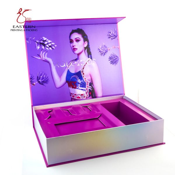 Quality Flip Top 14cm Width Cosmetic Packaging Paper Box For Skincare Set for sale