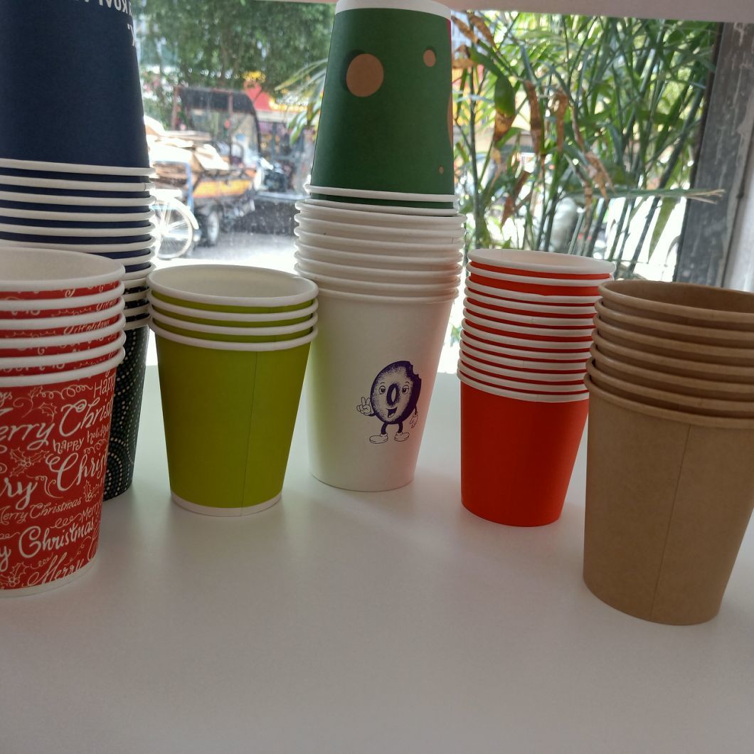 Hot Sale 100% Paper Plastic Free Animal Design Without PE Coated E-Friendly Disposable Paper Cup