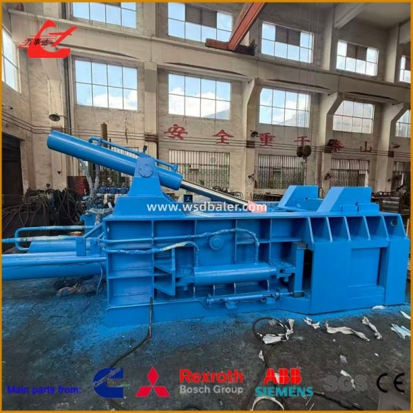 Quality Heavy-Duty Steel Scrap Baler 4000-5000kg/h For Steel Recycling With PLC Automatic Control for sale