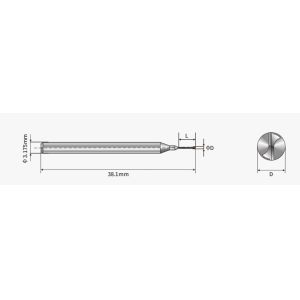 Quality ST TYPE Circuit Board Drill Bits 3.175mm Shank Dia For FPC PTFE for sale