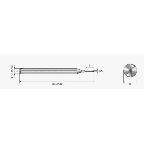 Quality ST TYPE Circuit Board Drill Bits 3.175mm Shank Dia For FPC PTFE for sale