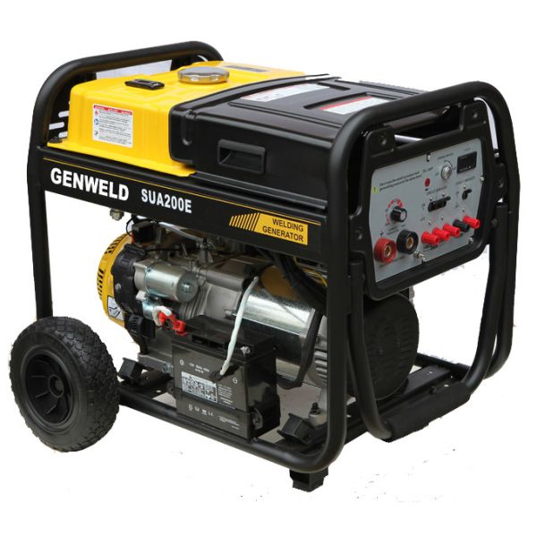 Quality Gasoline Engine Driven Arc Welder SUA200E 200A Single Phase Output Power for sale